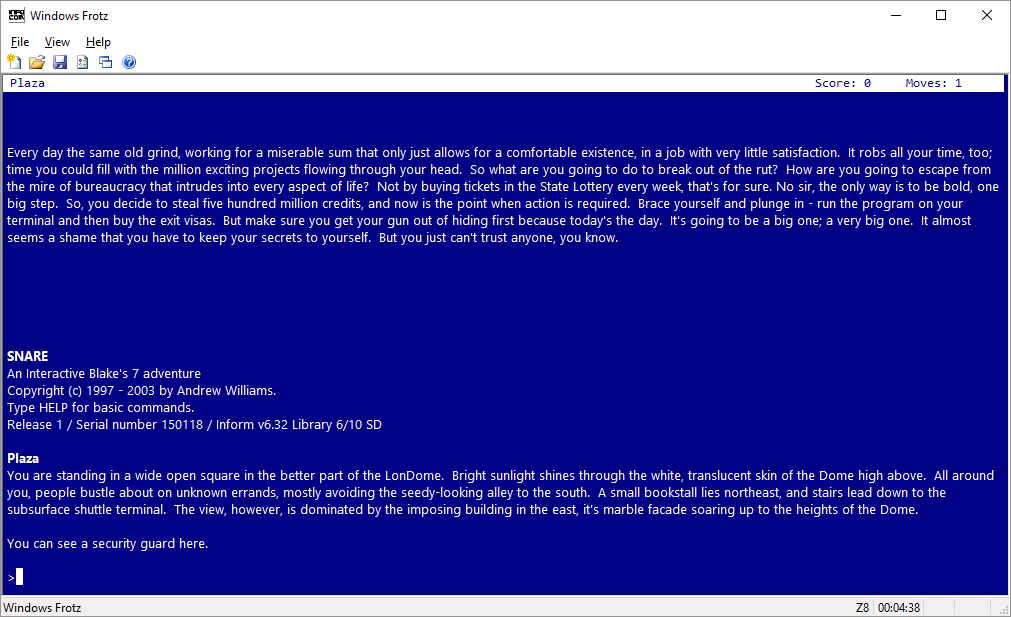 The Adventurers Guild: Future Classic: Snare (1997)