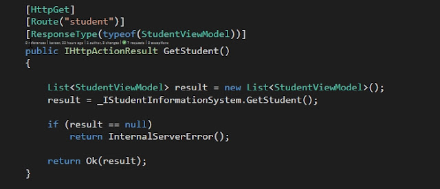 Student Information System - AngularJS , ASP.NET API, C#