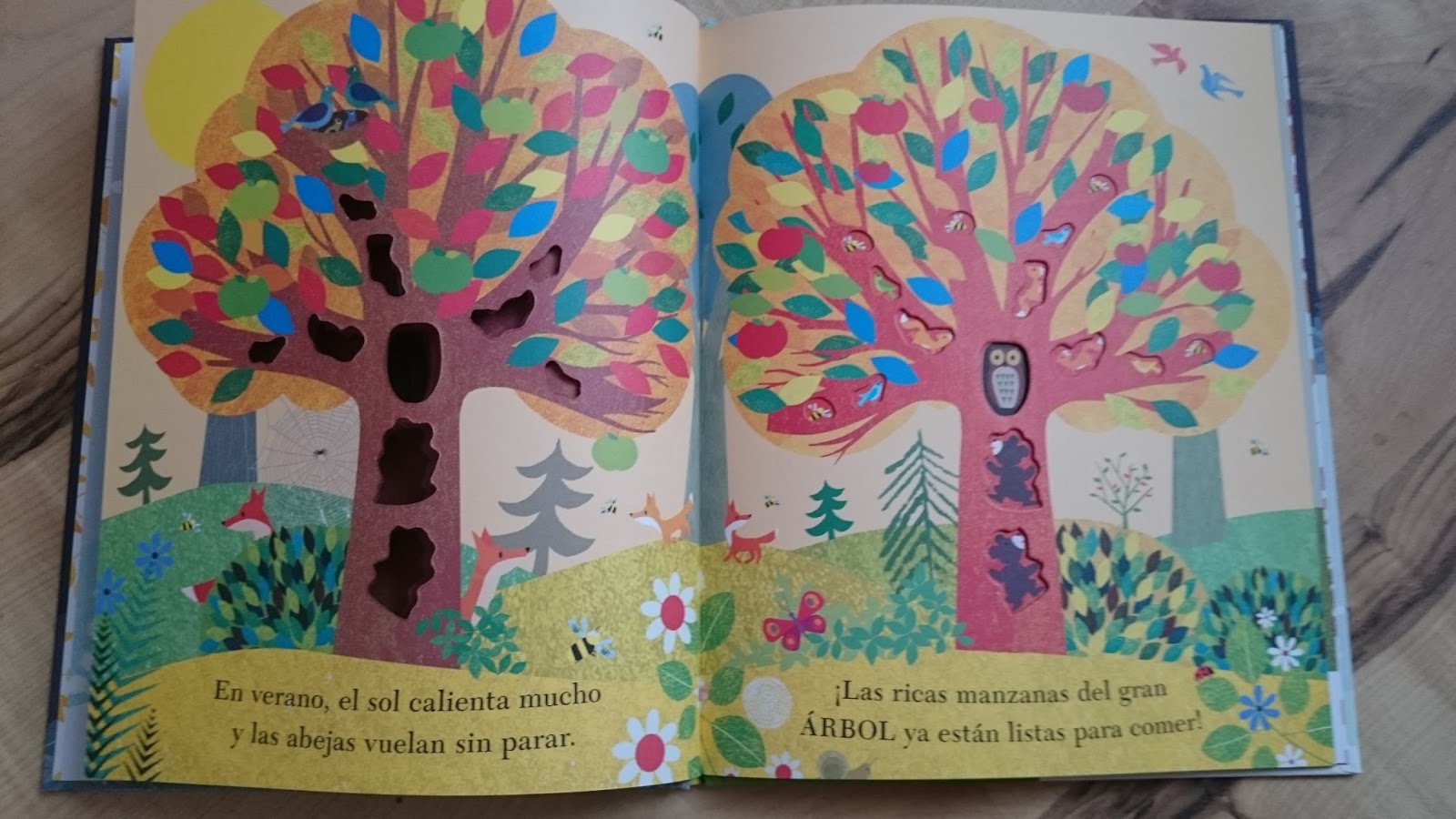 Una cuna de cuento: "Las 4 estaciones desde el gran árbol"