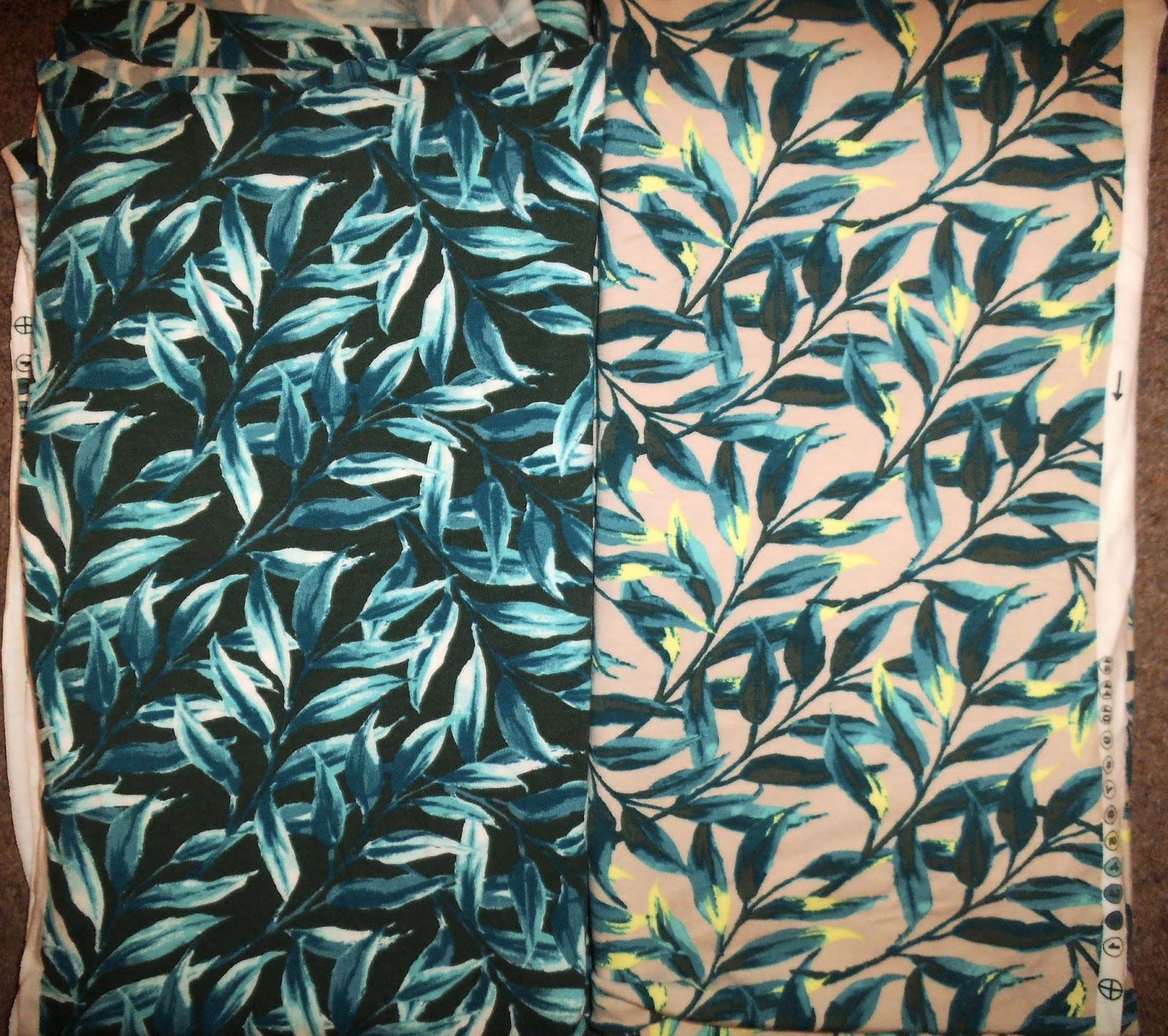 Sew Ruthie Style: Leaf Print Jersey