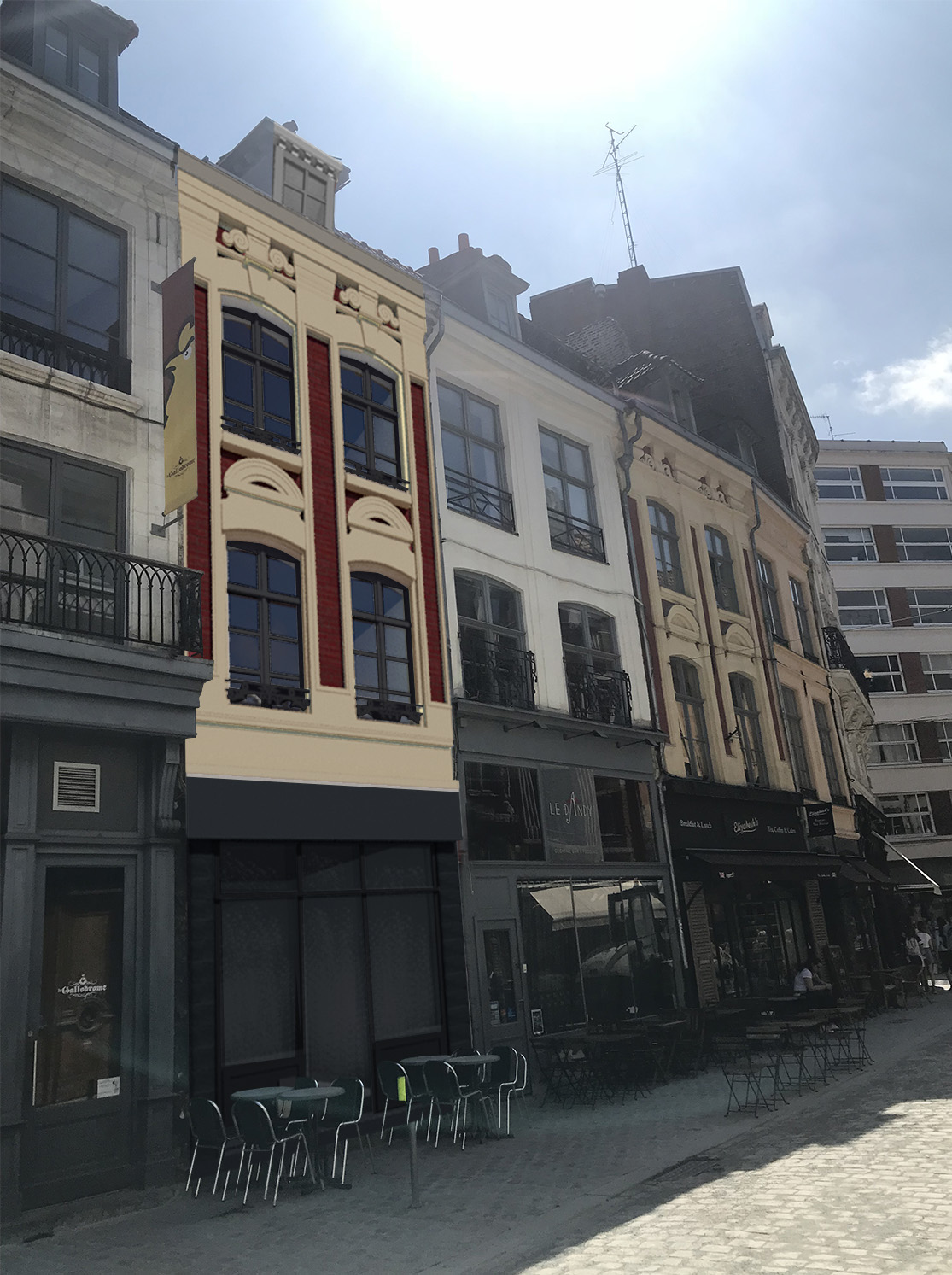 Jacques LENAIN Architecte EI Lille: RÉNOVATION D'UNE FAÇADE - RUE BASSE ...