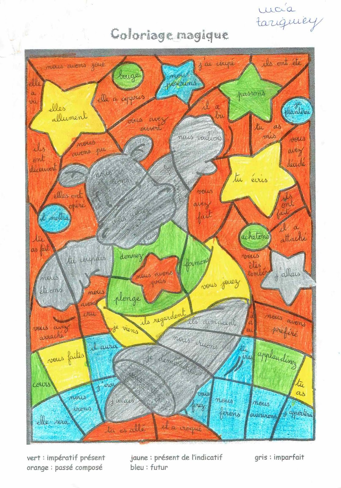 Coloriage Magique ~ Mon Portafolio De Français