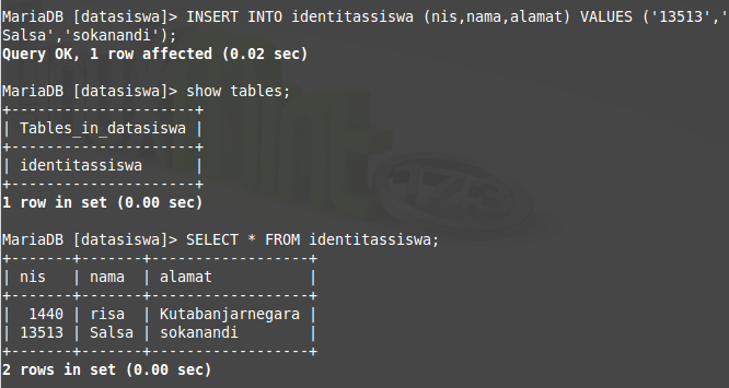 perintah dasar SQL - Risanurhaeni