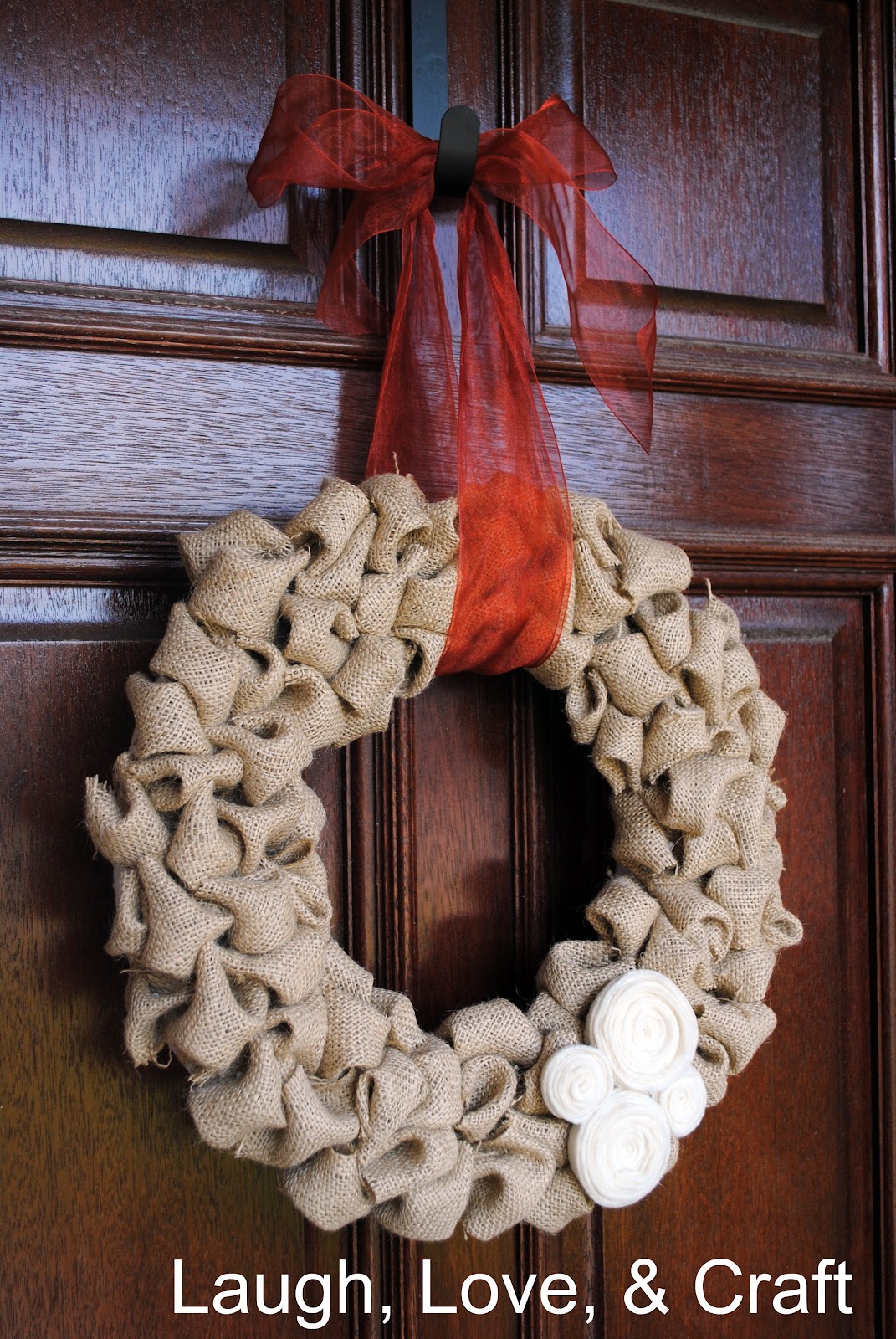 Laugh, Love, and Craft: Burlap Wreath Tutorial