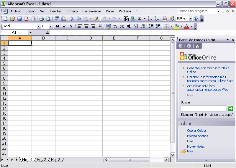 EXCEL: Partes de excel