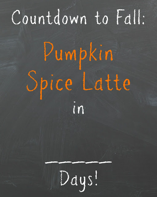 Crafty Confessions of a Brainy Mom: Pumpkin Spice Latte Countdown Printable