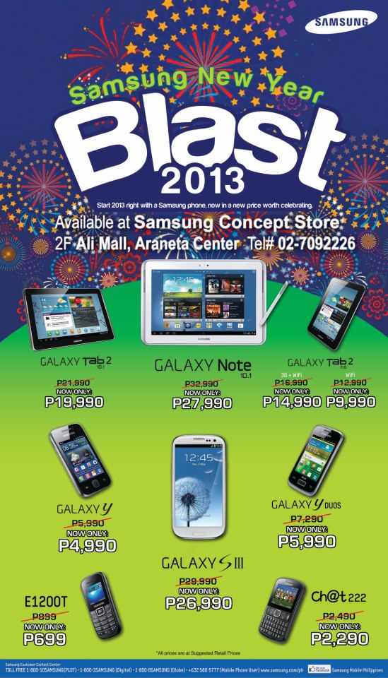 Manila Shopper: Samsung New Year Blast 2013