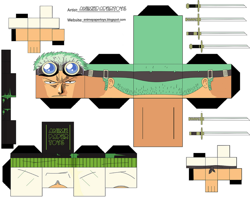 One Piece Master: Paper Toy Zoro