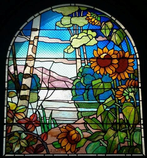 LE PAYS NATAL DE JLJ : LA LORRAINE: un vitrail Art nouveau de Joseph Janin