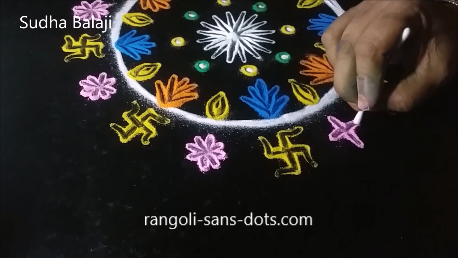 Basant Panchami rangoli Vasant Panchami rangolis | Kolam by Sudha Balaji
