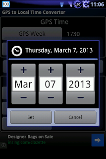 dominoc925: Simple Android app for converting between GPS Week/Seconds ...