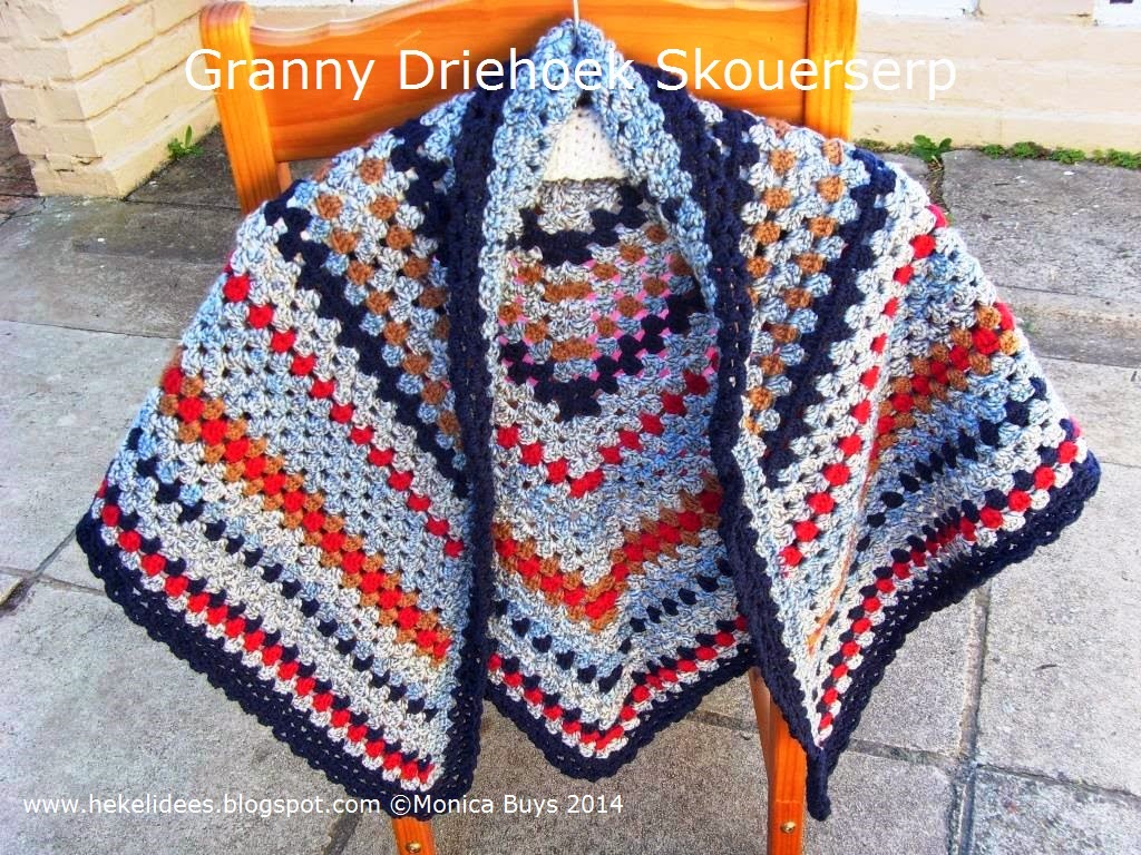 Hekel Idees: Gratis Patroon: Gehekelde Granny Skouerserp.