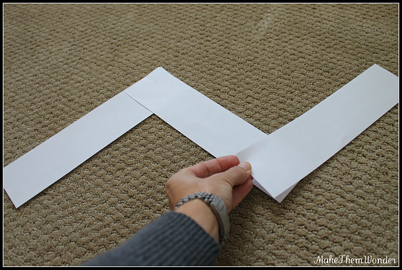 Make Them Wonder: How to make a Chevron Pattern