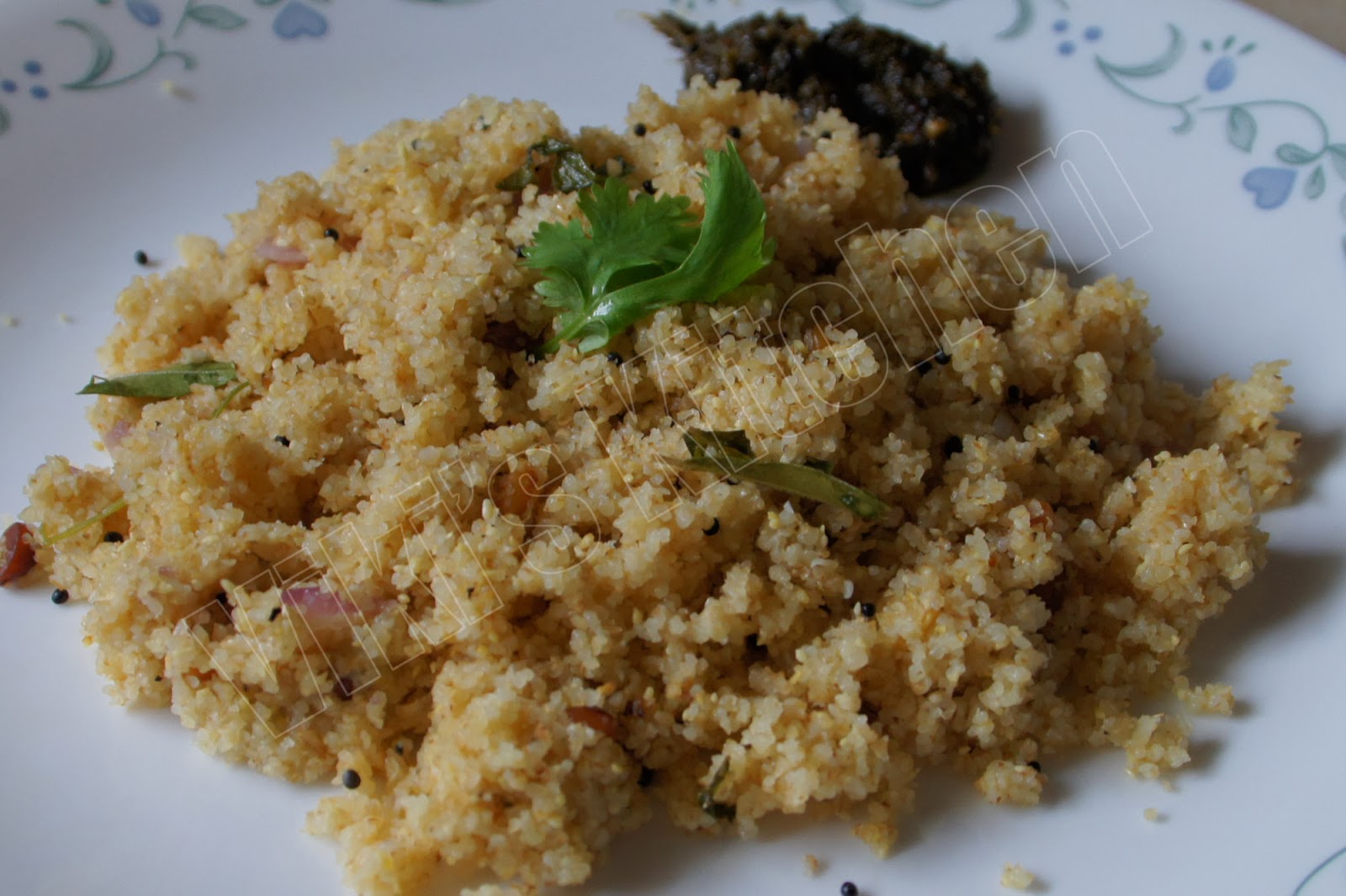 Viki 's Kitchen: Wheat uppuma