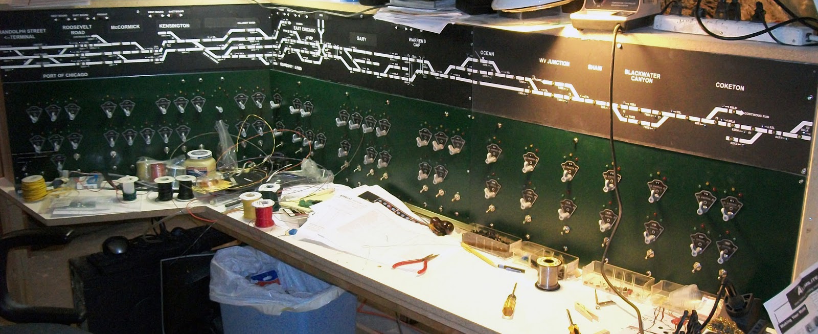 Jay's O Scale Layout: Finished Third CTC Panel
