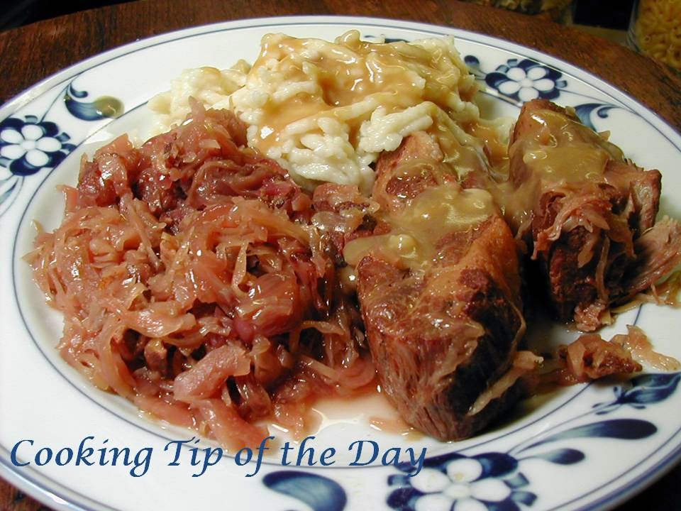 Cooking Tip of the Day: Crock Pot German Red Cabbage and Pork Ribs