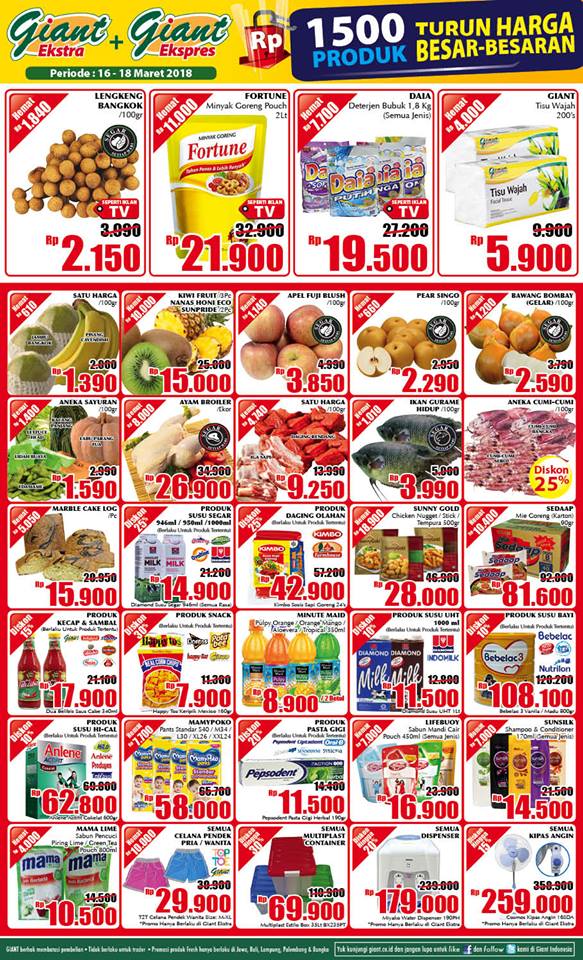 Katalog Promo GIANT Ekspres GIANT Ekstra Akhir Pekan Periode 16 - 18 ...