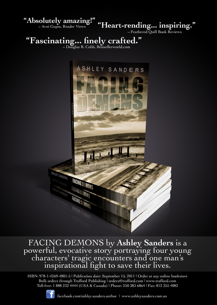 ASHLEY SANDERS: Facing Demons flyer