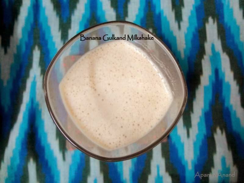 Food-Home-Living: Summer Special | Banana Gulkand Milkshake