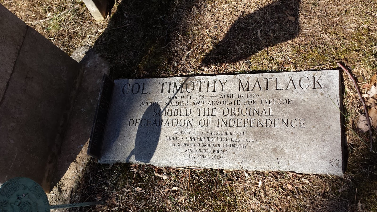 The Matt Ward History Experience : Timothy Matlack's Grave
