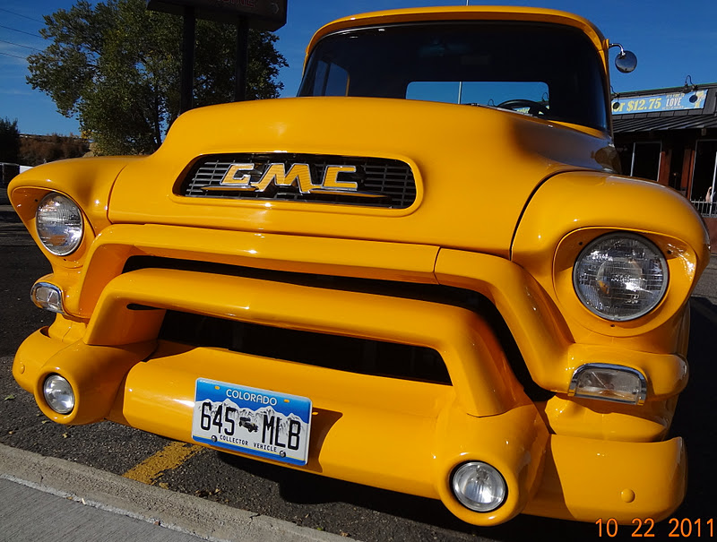 Colorado Cowgirl Classic Cars: Yellow GMC Truck