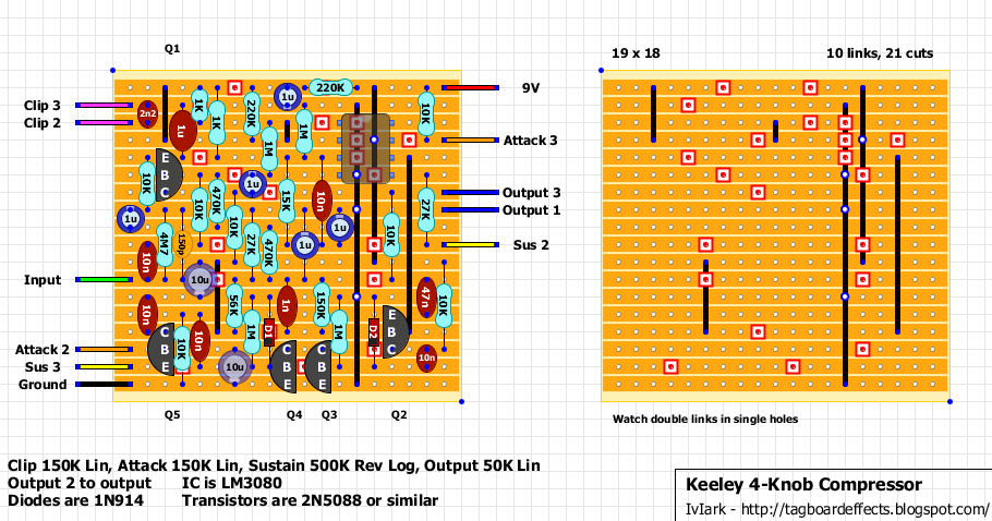 StompBoXed - The Guitar Pedal Builders Repository: Keeley 4 Knob Compressor
