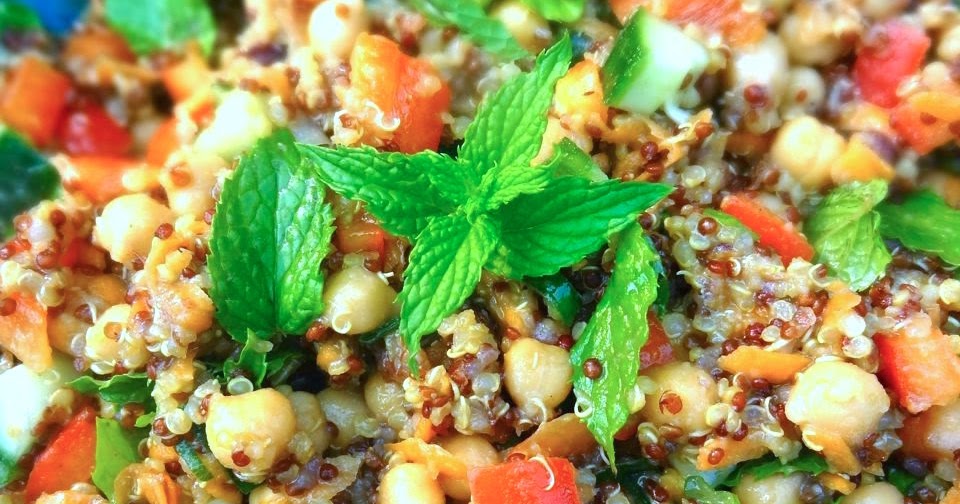 Scrumpdillyicious: Moroccan Quinoa Salad with Chickpeas & Veggies