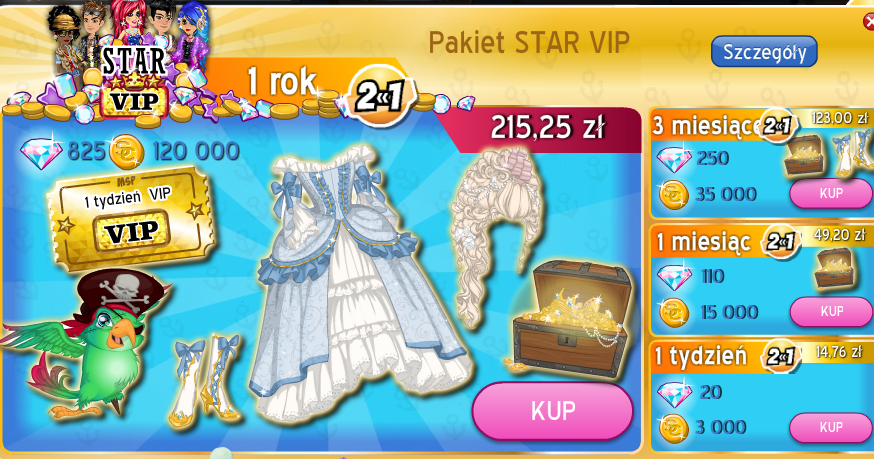 Blog poświęcony MovieStarPlanet: PIRACKI PAKIET VIP!