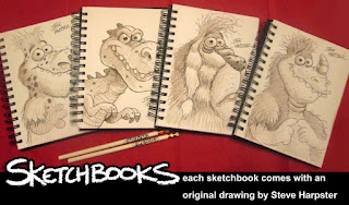 Harptoons: Sketchbooks for Sale