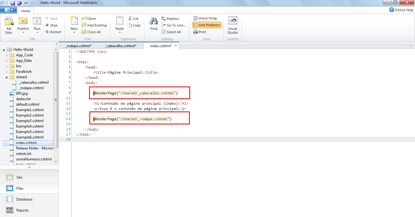 Tutorial Programação Web Aspnet Com Razor Syntax Parte 2 Capítulo 3 Criando Blocos