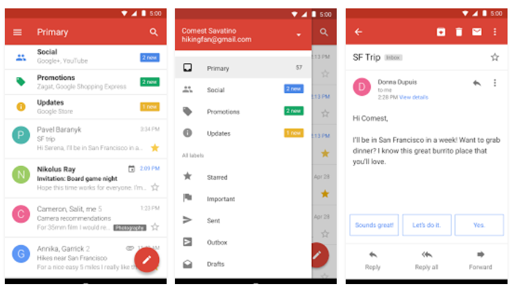 Gmail Go Mobile App - Youth Apps