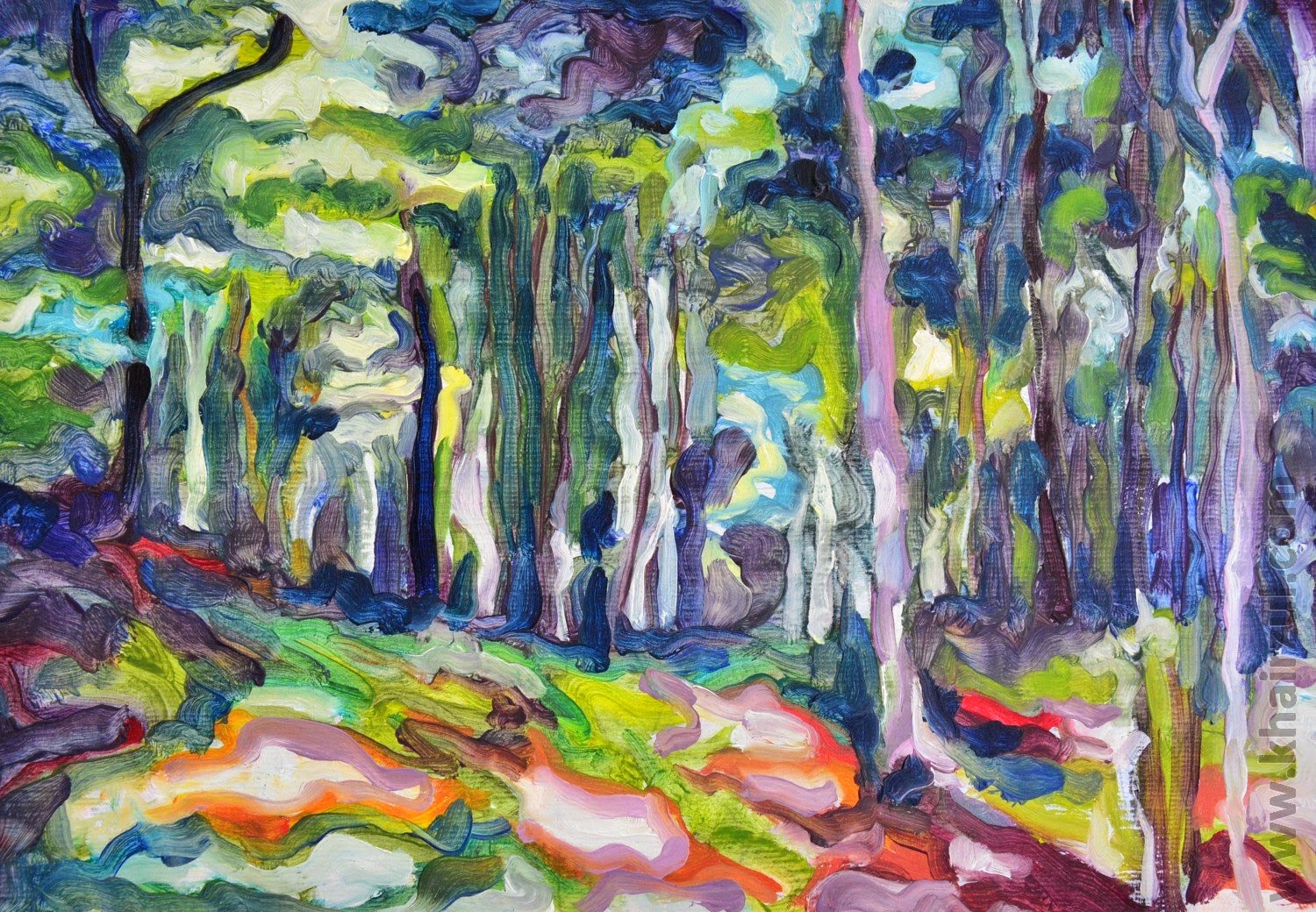 Khairzul Ghani Art Blog: Forest Semi Abstract