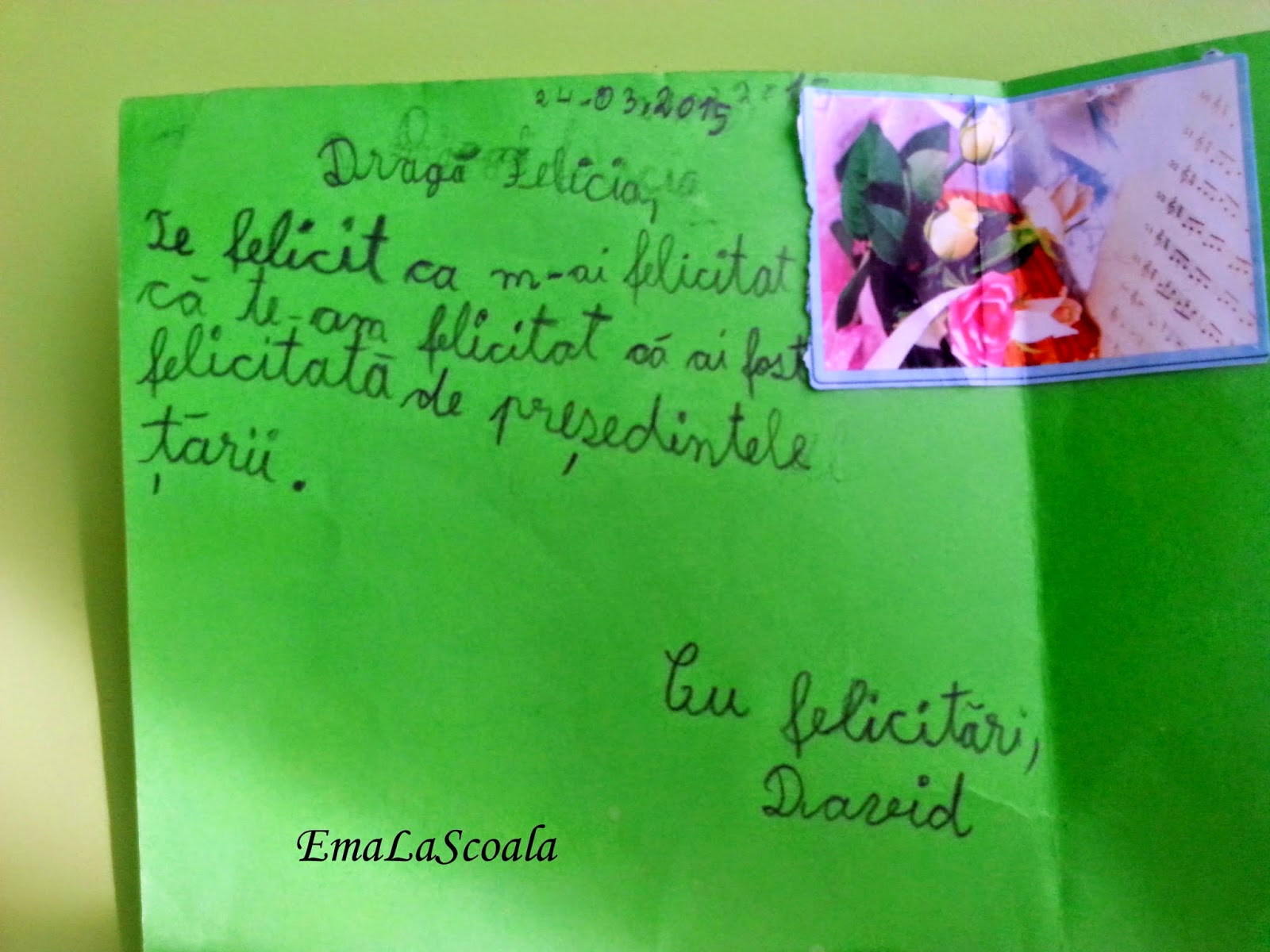 Cum sa scrii o felicitare