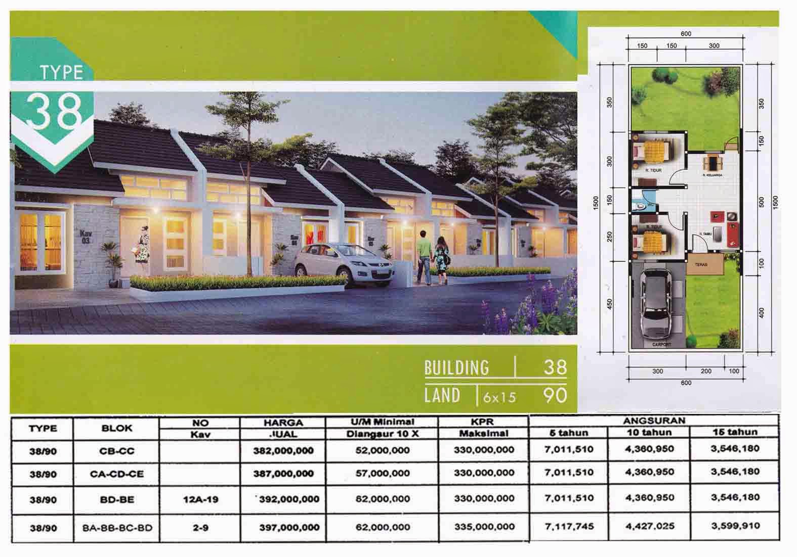 perumahan manazela asri: type 36 manazela asri