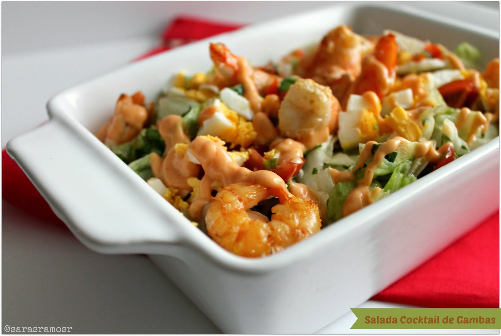 Salada de camarão com molho cocktail | Dicas Femininas