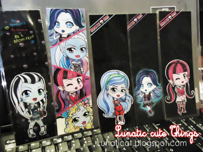Lunatic cute Things: Bookmarks : Monster High