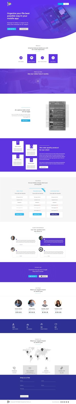 One Page app launching website | UI | Graphics Designer | Brand ...