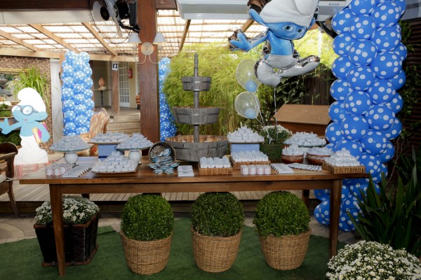Paixão por festa : Inspiração - Tema Smurfs