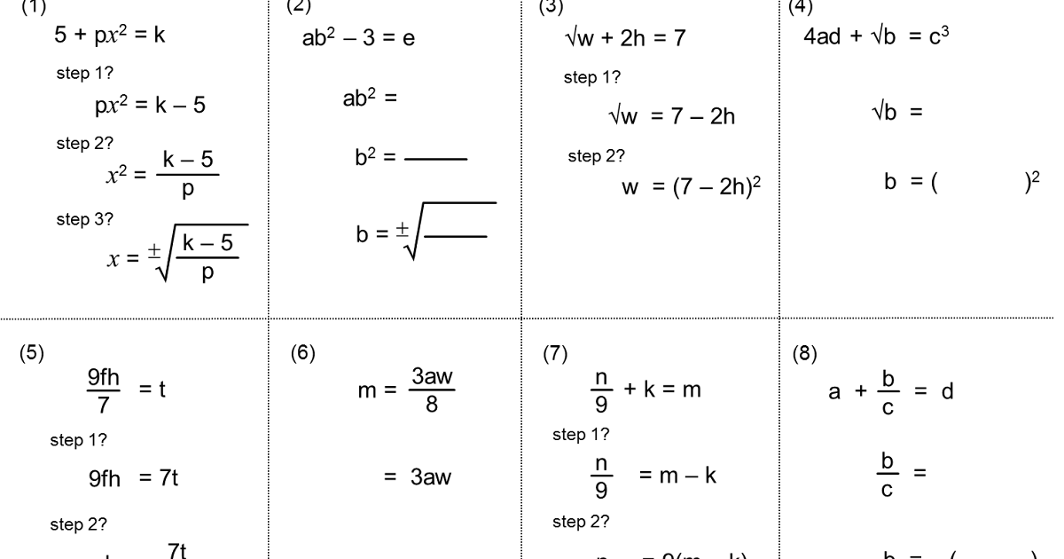 MEDIAN Don Steward mathematics teaching: rearrangement steps