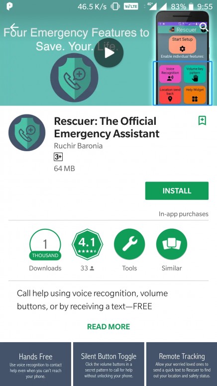 Una app android que puede salvarte la vida en algunos momentos ...