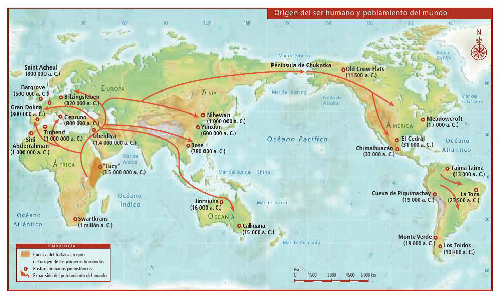 Poblamiento de los continentes qué es, poblamiento de cada uno