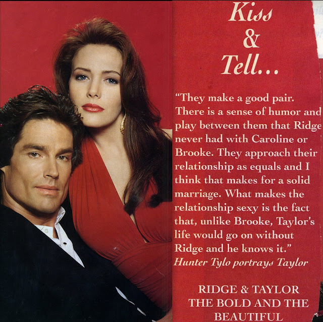 B&B: Ridge & Taylor...Kiss & Tell...