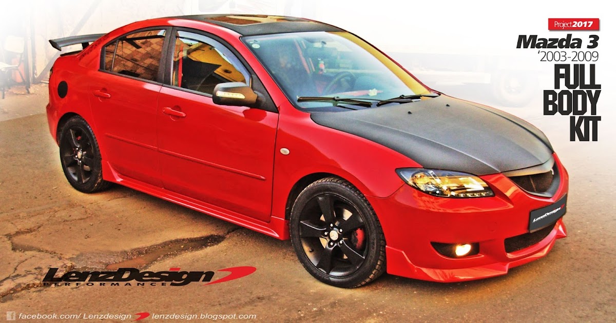 Mazda 3 BK Lenzdesign Bodykit & Spoilers 2003 2004 2005 2006 2007 2008 2009