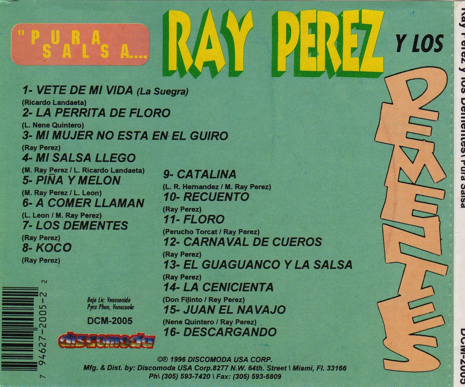 EL PUNTO SALSERO: RAY PEREZ Y SUS ORQS