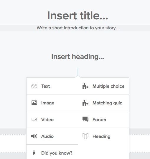 Nik's QuickShout: Sutori for Collaboratively Creating Digital Narrative ...