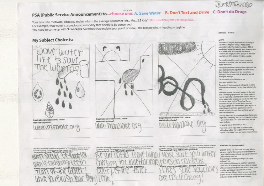 Graphics : Save Water PSA Poster