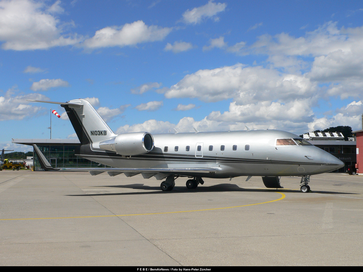 FEBE *** BernAirNews.ch ©: N103KB, Bombardier Canadair Challenger CL601 ...