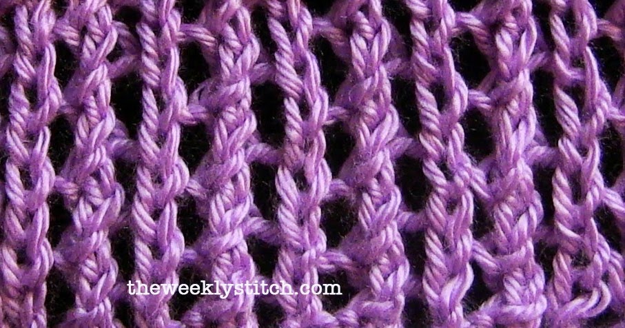 Single Lace Rib | The Weekly Stitch