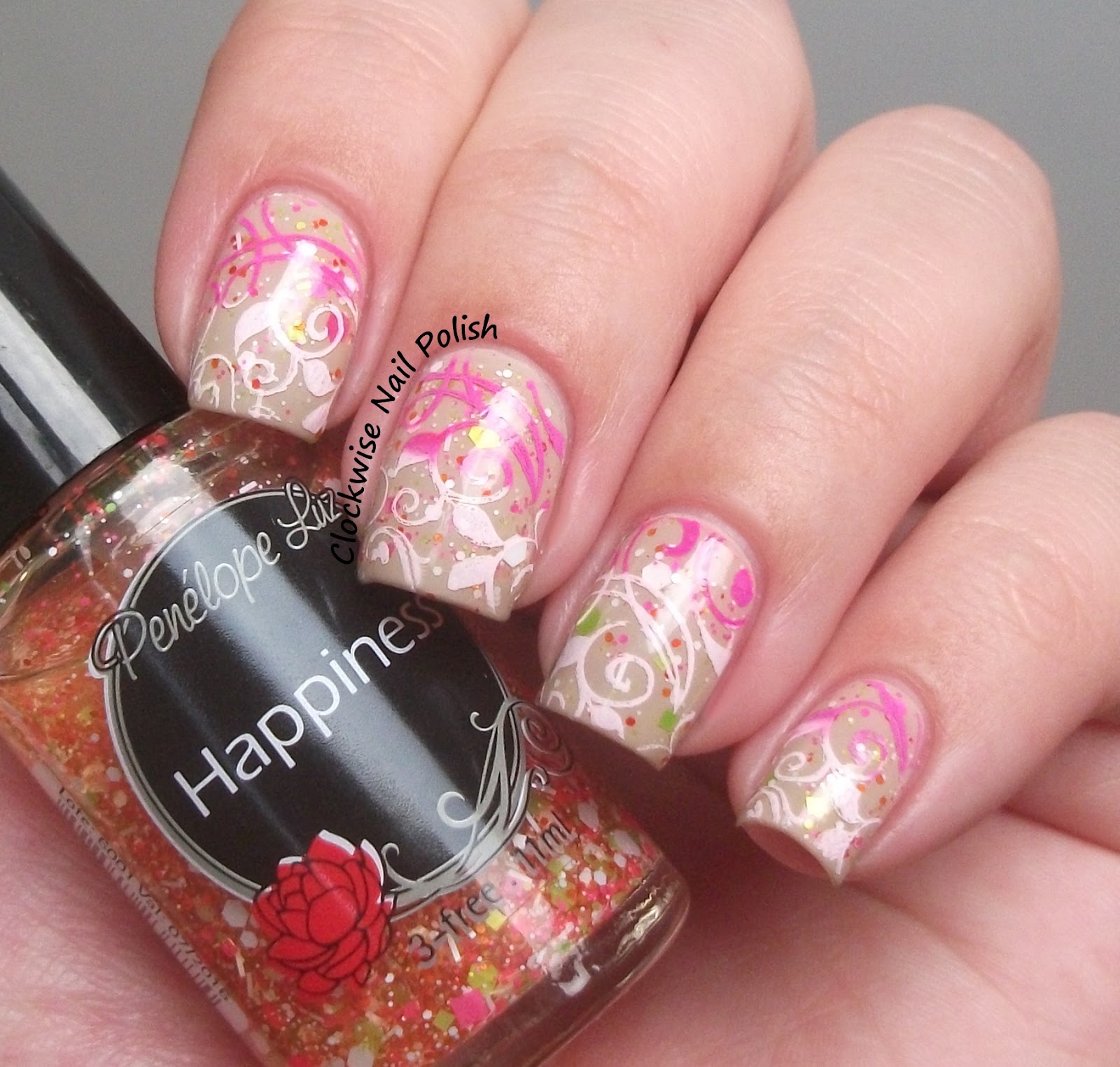 The Clockwise Nail Polish: Uber Chic Beauty 1-01 Stamping Plate Review