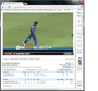 Collection of software bugs across the www: Cricinfo - difference in ...